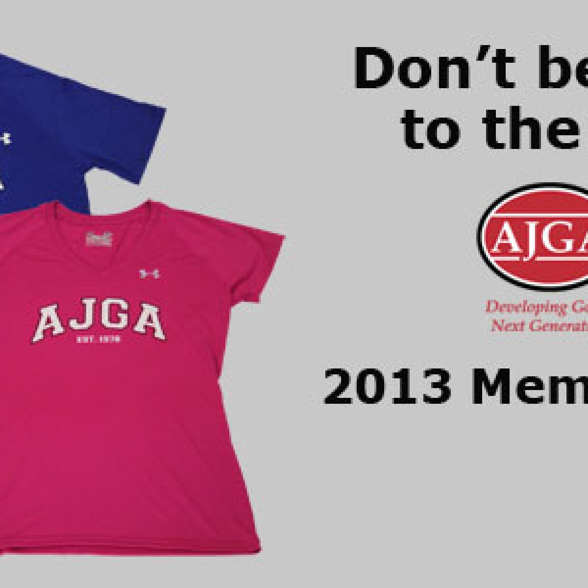 2013 AJGA Membership available